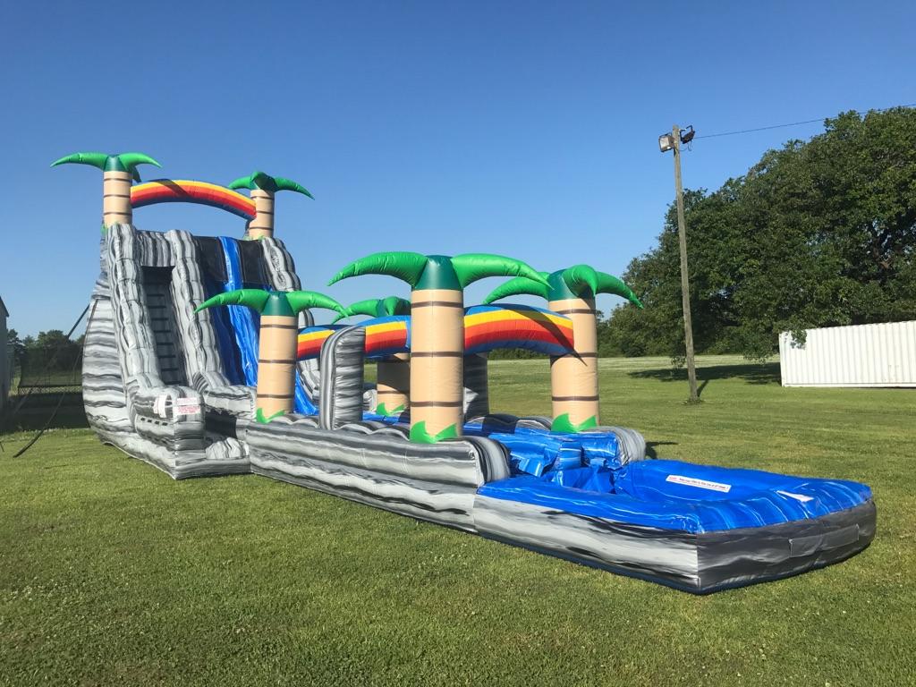 22 Foot double lane water slide with slip and slide rental New Orleans