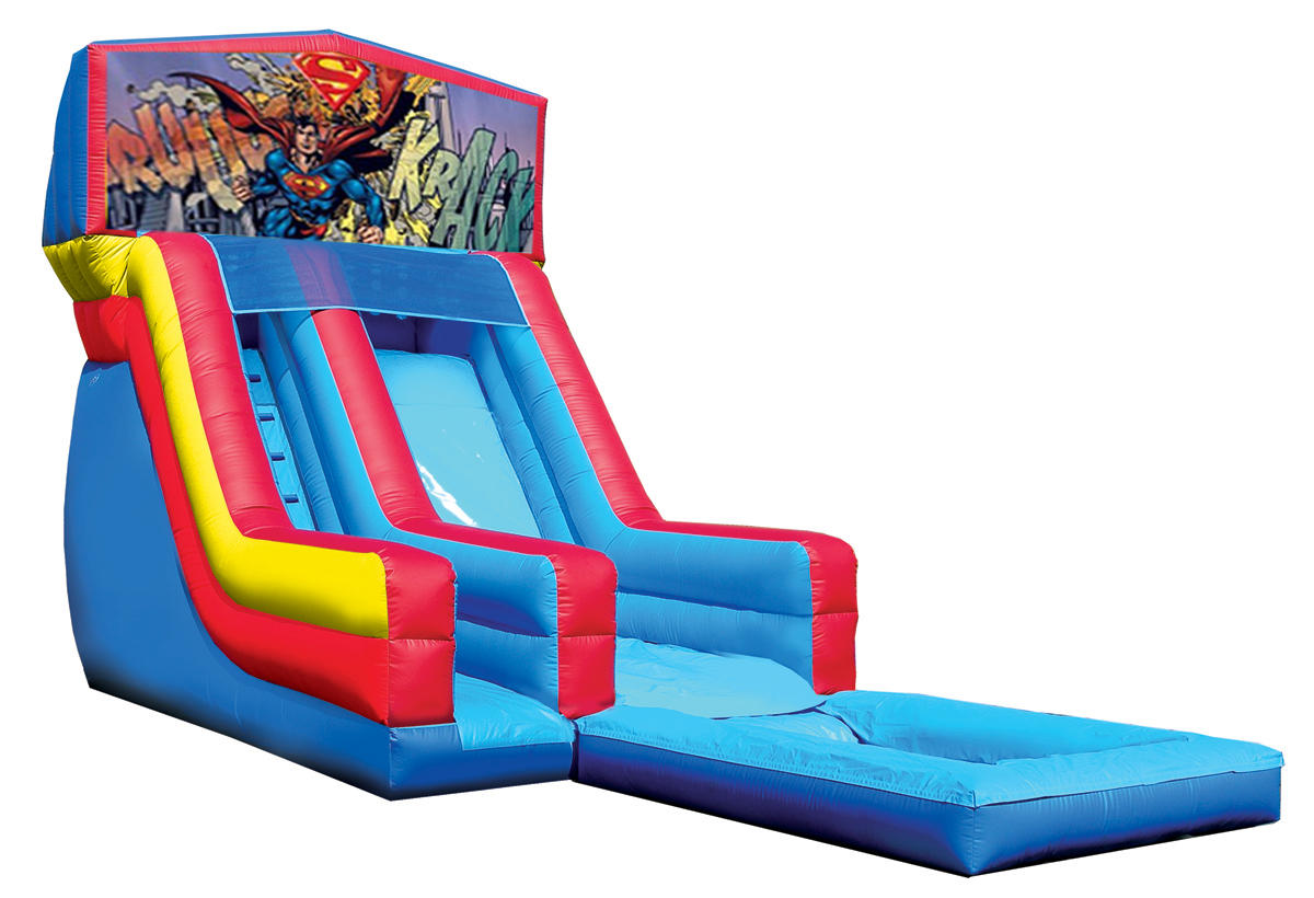 Superman water slide rental | AboutToBounce.com New Orleans LA
