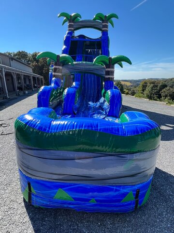Blue Hurricane Waterslide Rental Central PA