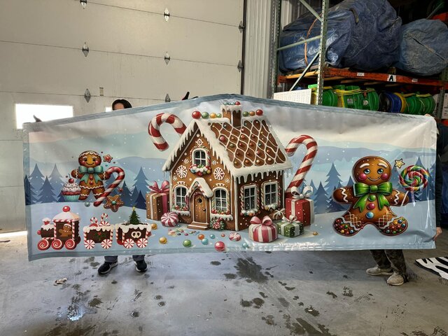 Gingerbread House Banner | 3 Monkeys Inflatables