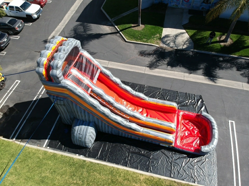 22 foot volcano water slide