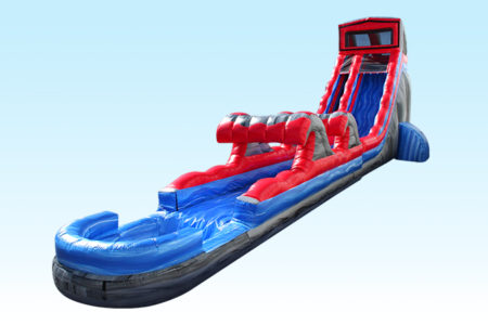 22 module water slide with riptide slip and slide