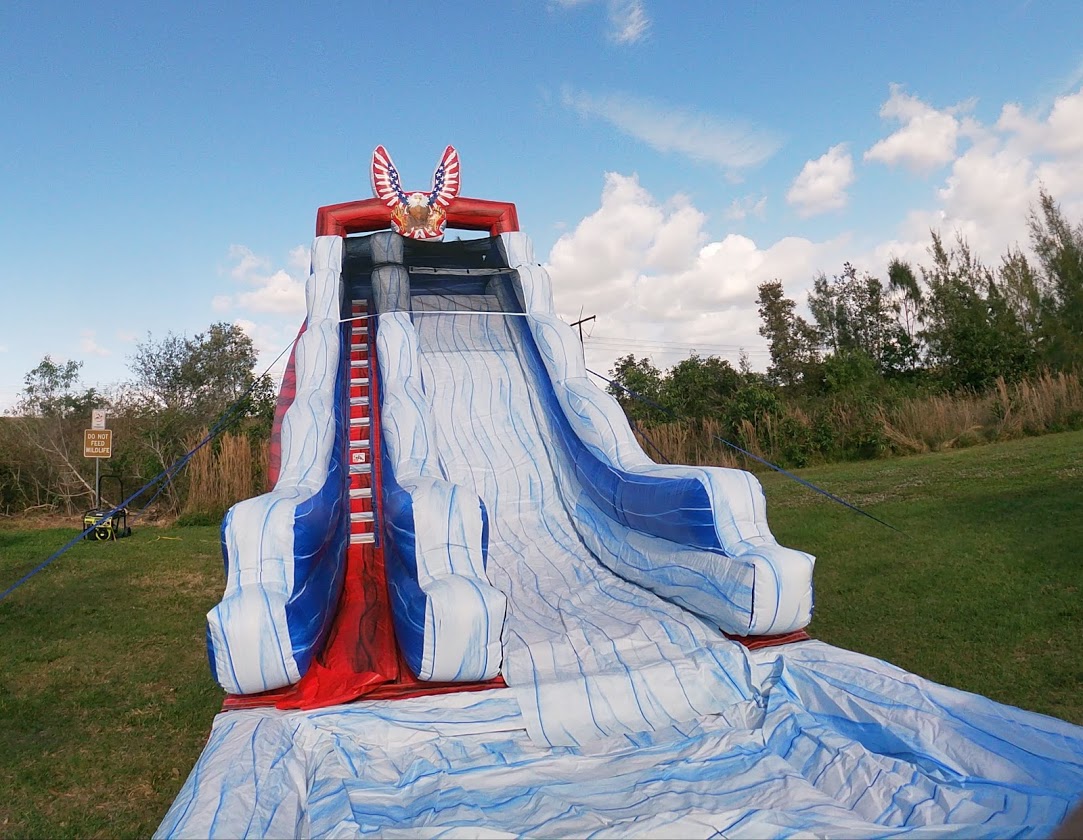 Screaming eagle water slide rental | BounceHouseBroward.com