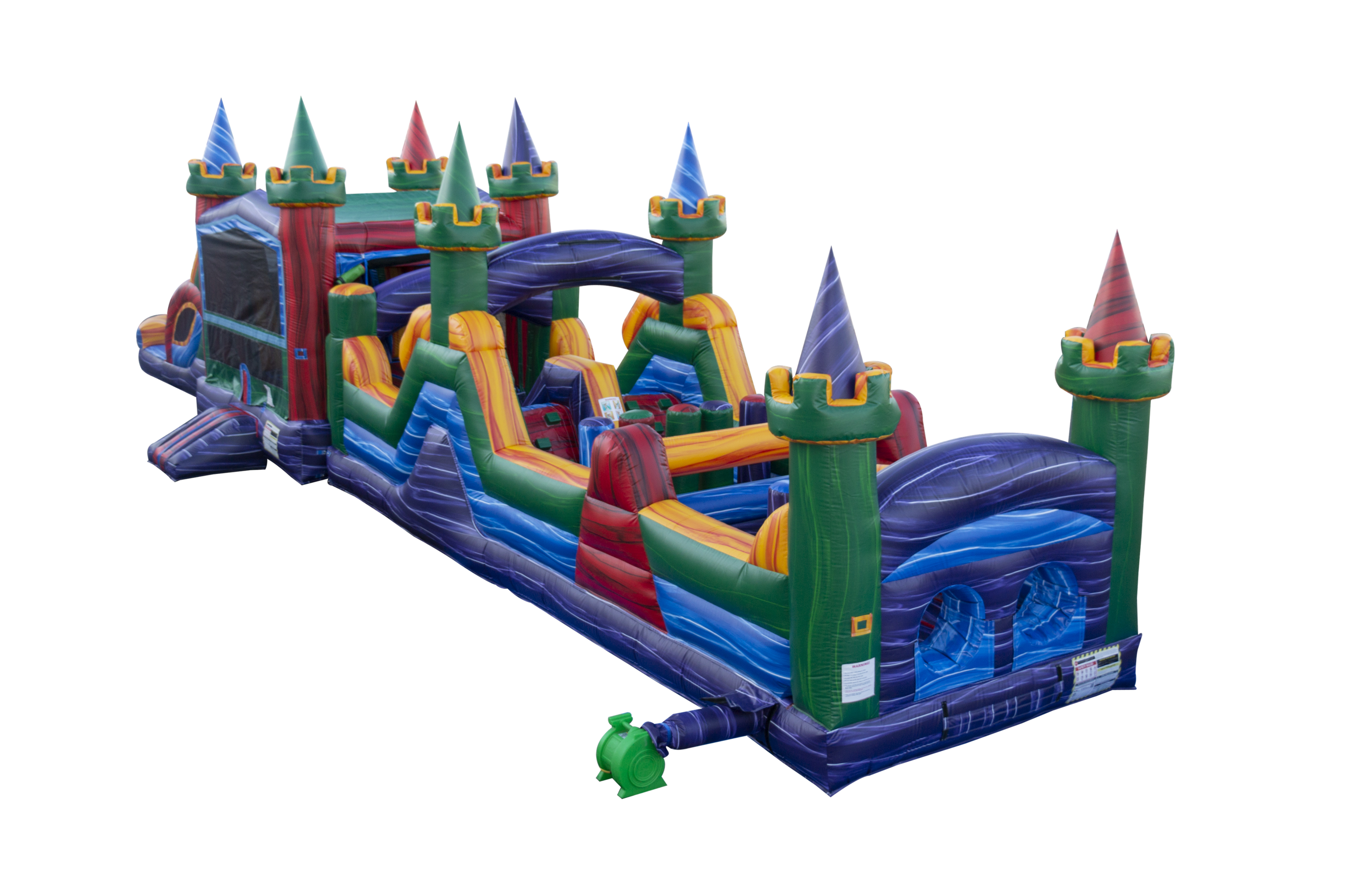 63ft Themed Grand Slam Palace Combo | Alaka'i Inflatables