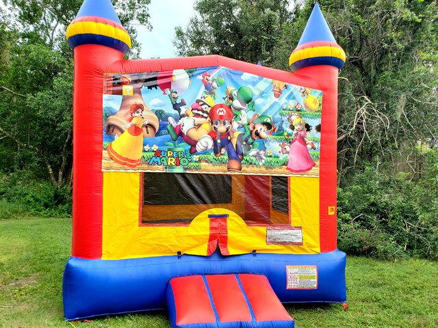 Super Mario Brothers Theme Bounce House | Allin1bounce.com Apopka FL