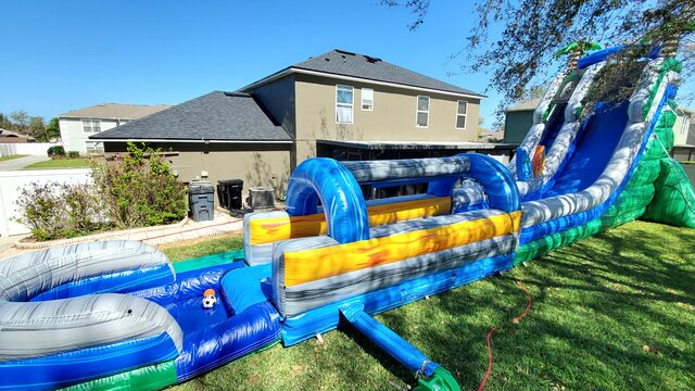 Hawaiian Surf Extended Water Slide | Allin1bounce.com Apopka FL ...