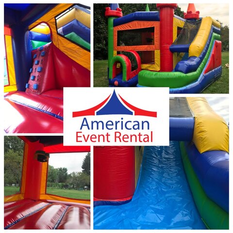 Bounce house slide combo rental