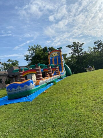 27ft Double Lane Water Slide Rental for Parties and Events