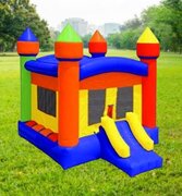 Colorful Combo Bounce House with Slide Wet/Dry | Binghambouncers@gmail ...