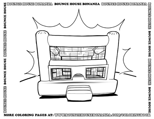Bounce House Coloring Page