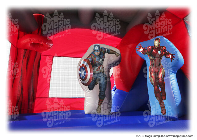 The Avengers 5 in 1 Bounce House Combo Rental in Houston Texas