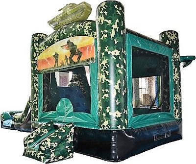 5 in 1 Camo Combo WET slide Bounce House Tampa | Bounce A Lot ...