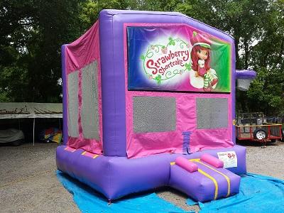 Strawberry Shortcake 2 in 1 Pink and Purple 13ft x 13ft Bounce House ...
