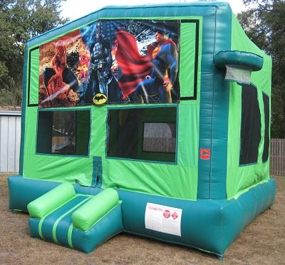 Superheros Green 15ft x 15ft 2in1 Bounce House Tampa | Bounce A Lot ...