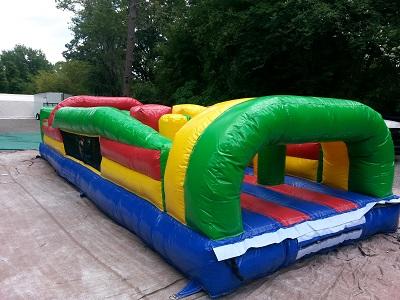 31ft Barricade Alley Two Lane Obstacle Course Bounce House Tampa ...