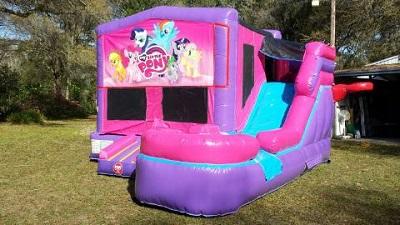 My Little Pony 6 in 1 Pink and Purple Ultimate Combo Bounce House Tampa ...