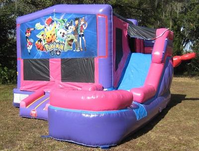 Pokemon Go 6 in 1 Pink and Purple Ultimate Combo Bounce House Tampa ...