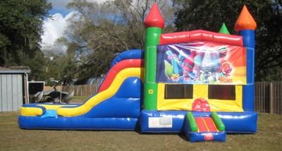Trolls Multi Colored 5 in 1 Castle Combo Bounce House Tampa | Bounce A ...