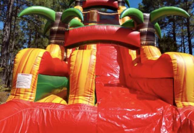 22' Tropical Fiesta Breeze Single Lane Water Slide | Bounce Universe ...