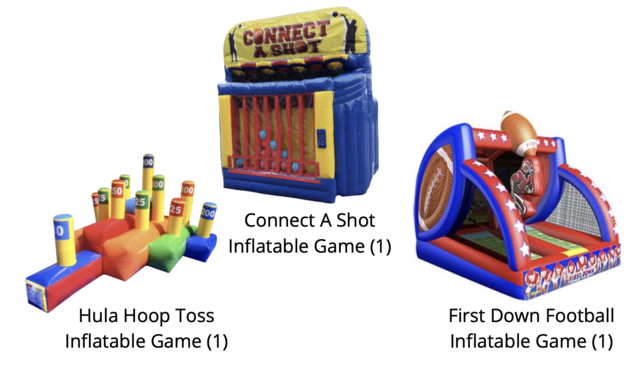 Inflatable Games Backyard Party Package | Bounce Universe Party Rentals ...