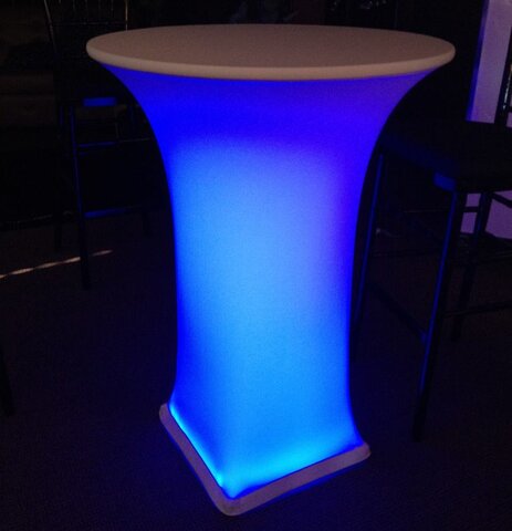 Stretch cocktail linens, cocktail linens, table covering, ABC Rental ...