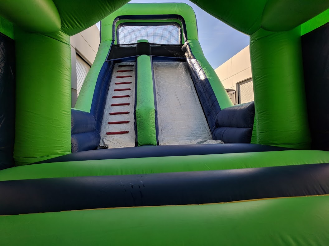 18 foot Jungle slide with obstacle rentals from 909 Jumpers