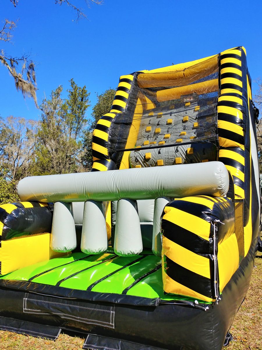 19ft TOXIC Theme Rock Climbing Dry Slide Bounce House & Party Rentals ...