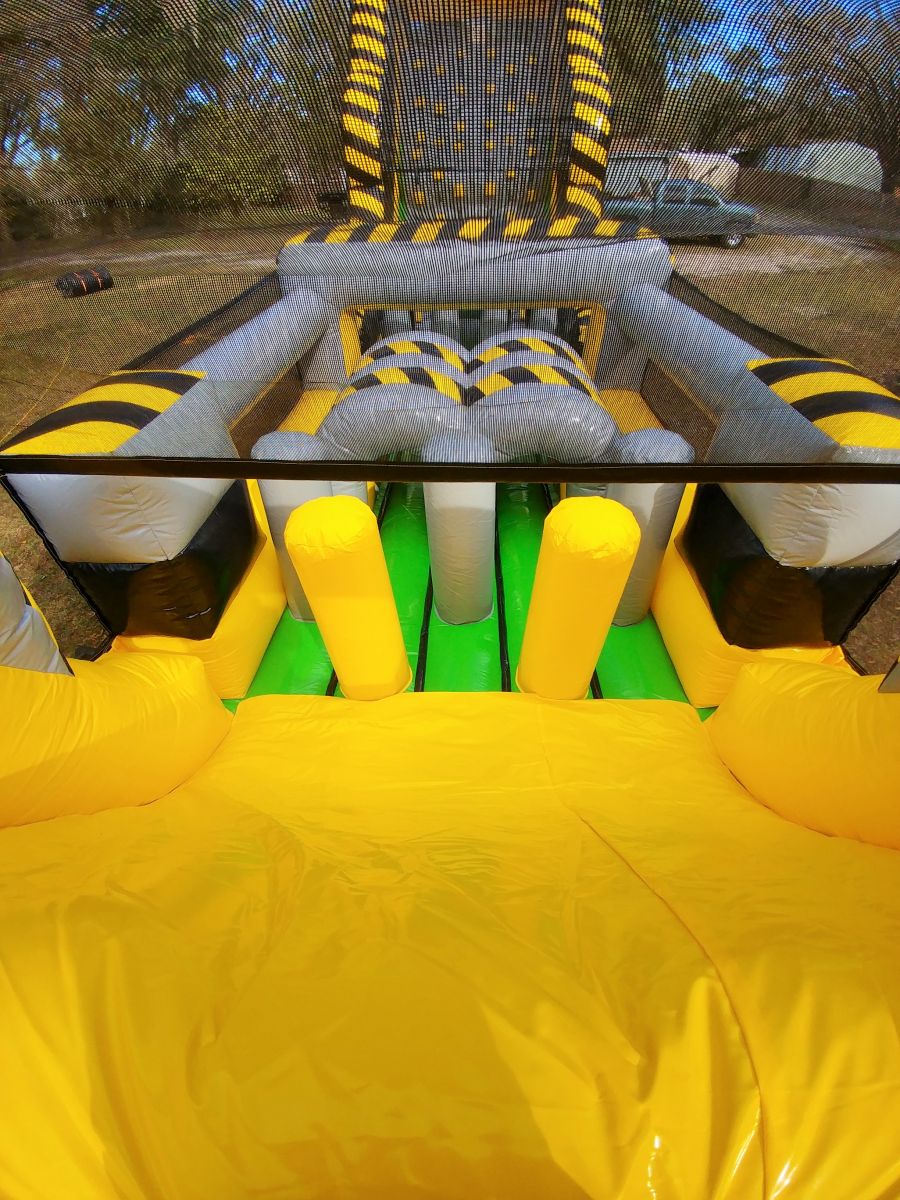 70ft TOXIC Two Lane DRY Obstacle Course Slide Bounce House Tampa ...