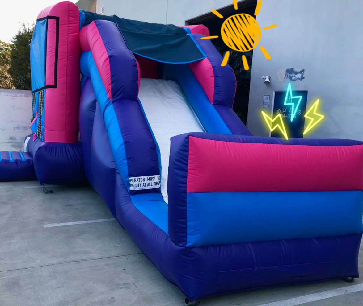 A3 Pink N Purple Modul Combo | Jolly Jumps | bounce house rentals in ...