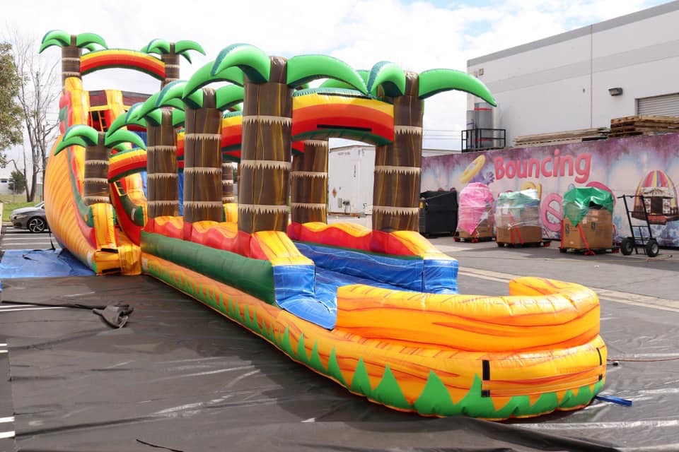 24ft Fiesta Water Slide with Slip and Dip | Bounce E Bounce