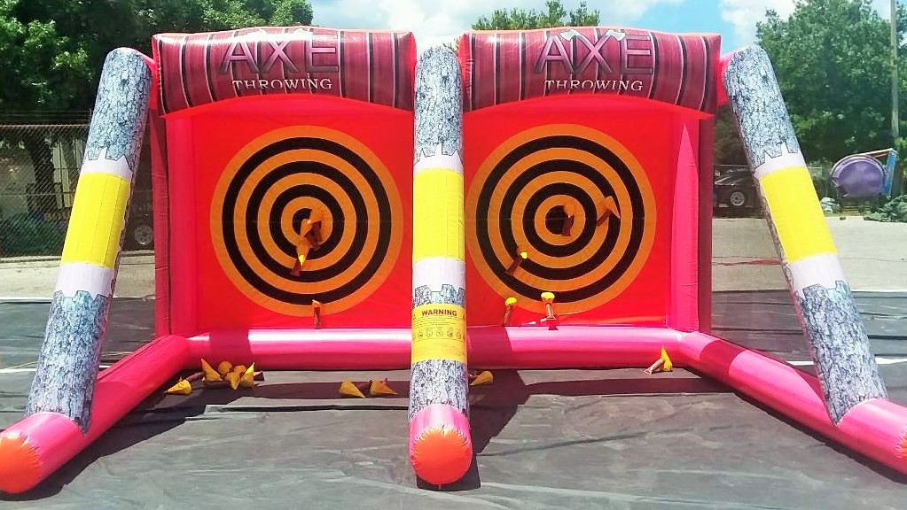 Axe Throwing Game | BounceAlotInflatables.com Tampa FL.
