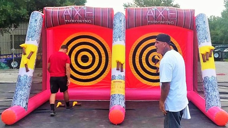 Axe Throwing Game | BounceAlotInflatables.com Tampa FL.