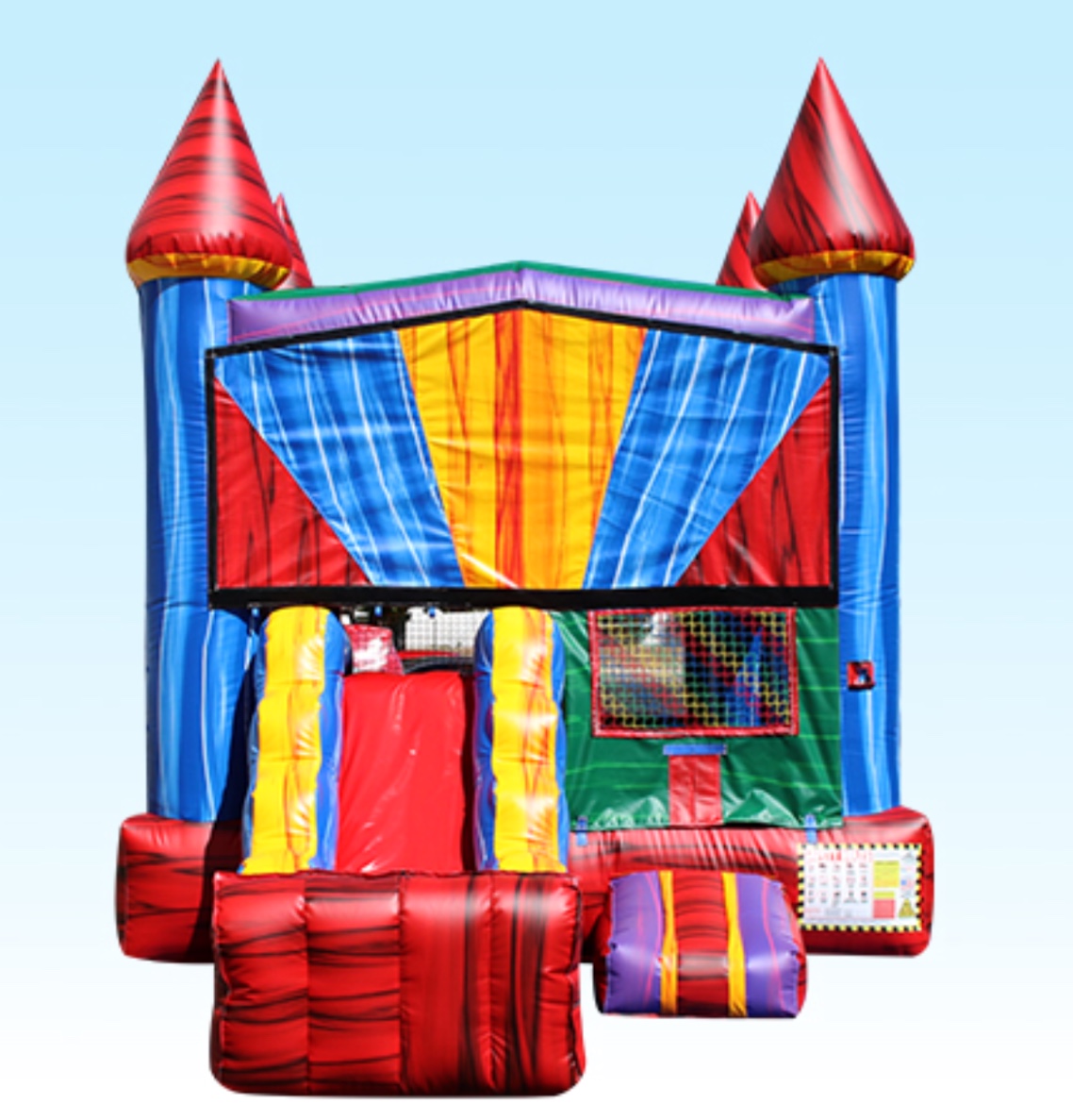 Mini bounce house and slide party in Lakeland Florida, moonwalk made easy.