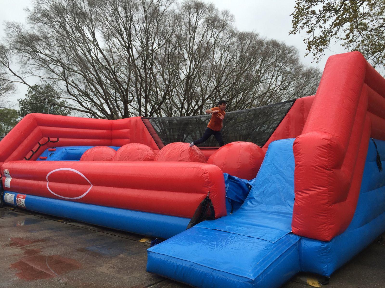 Big Ball Jump Challenge Obstacle Course for rent