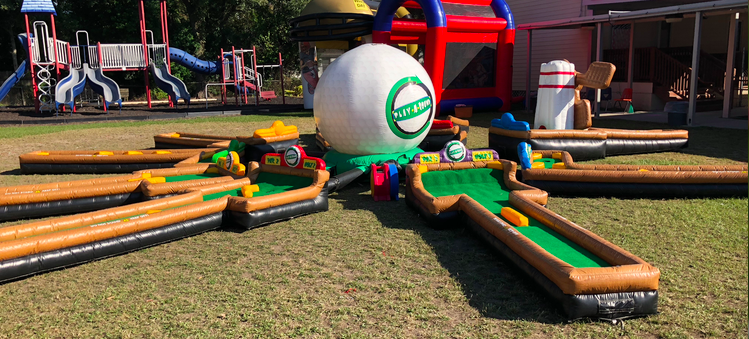 Inflatable Putt Putt 9 hole course