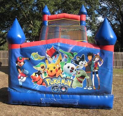 18ft Pokemon Go WET Slide Bounce House & Party Rentals ...