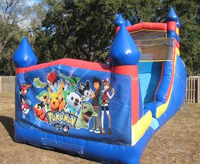 18ft Pokemon Go WET Slide Bounce House & Party Rentals ...