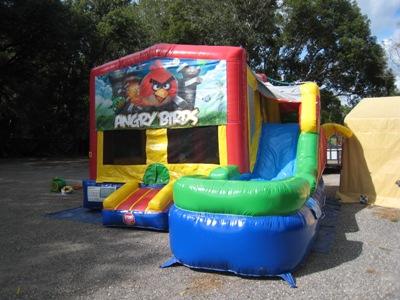 Angry Birds multi colored 6 in 1 Ultimate Combo Bounce House Tampa ...