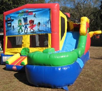 PJ Mask multi colored 6 in 1 Ultimate WET Combo Bounce House Tampa ...