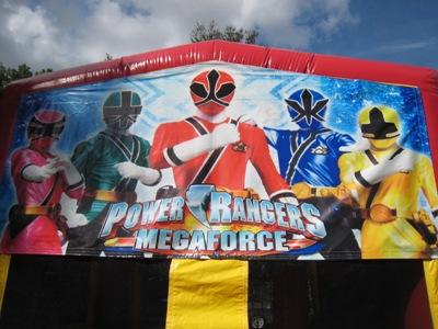 Power Rangers multi colored 6 in 1 Ultimate Combo Bounce House Tampa ...