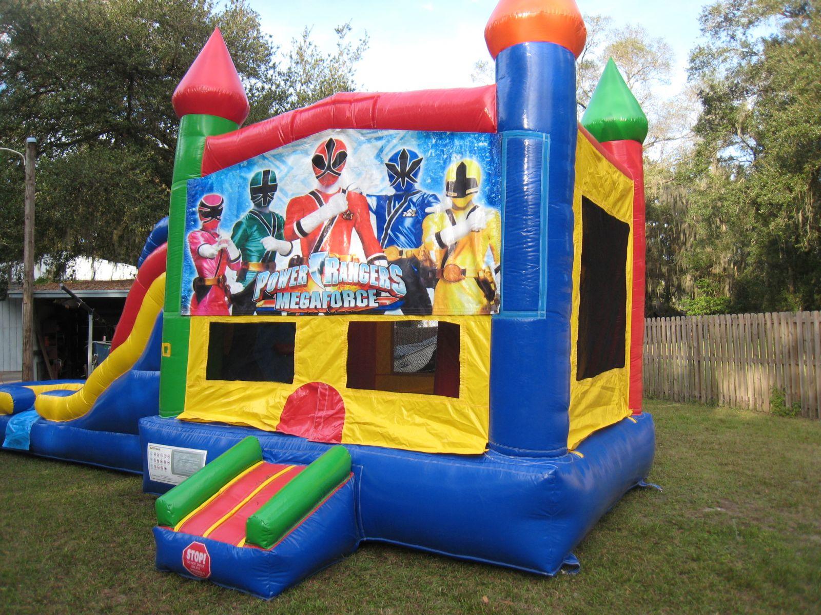 Power Rangers Multi Colored 5 in 1 Castle Combo Bounce House Tampa ...