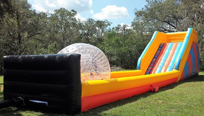 75ft Zorb Ball Ramp and Track Tampa | Bounce A Lot Inflatables Tampa ...