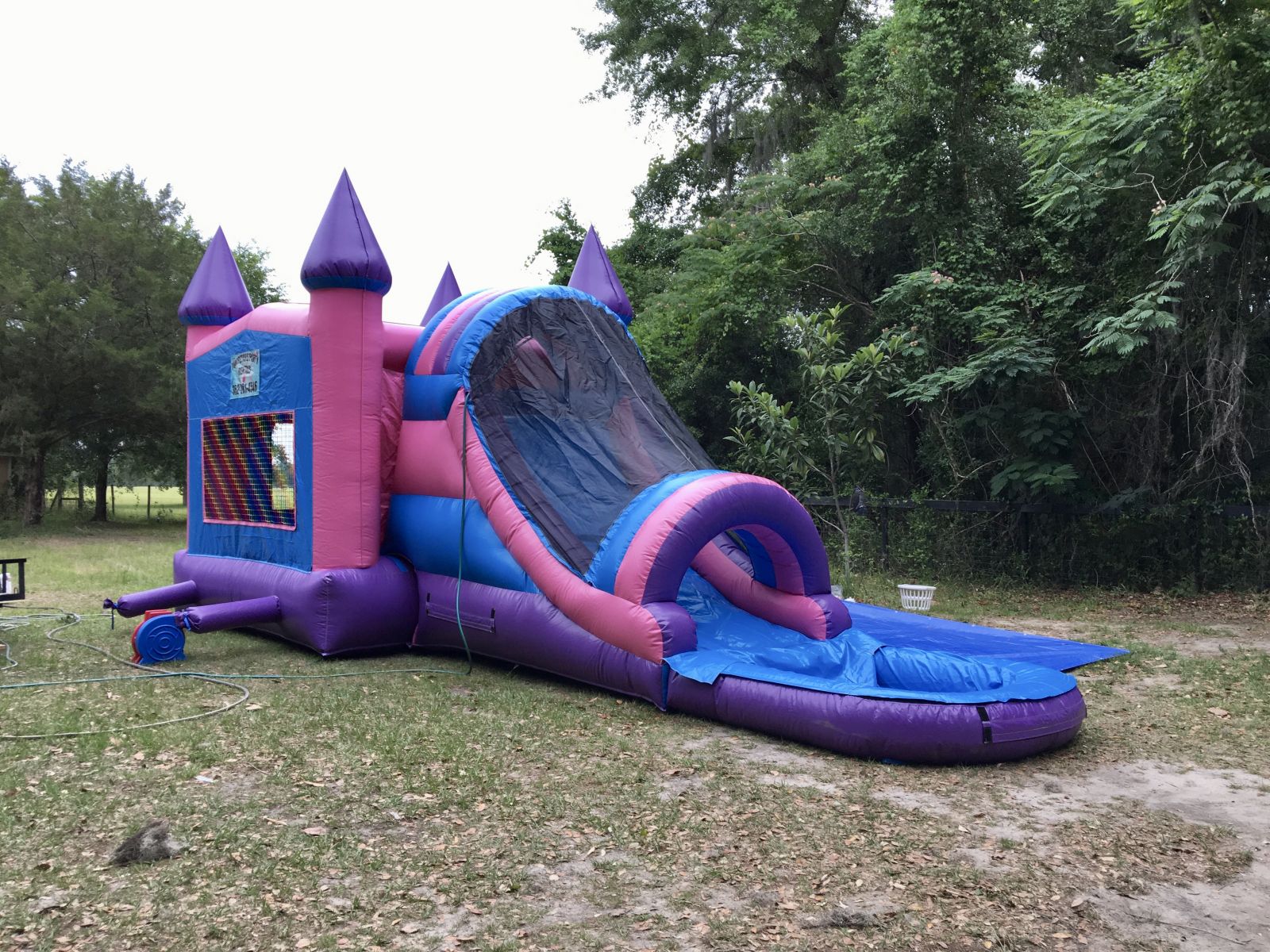 Princess Castle Water Slide Combo