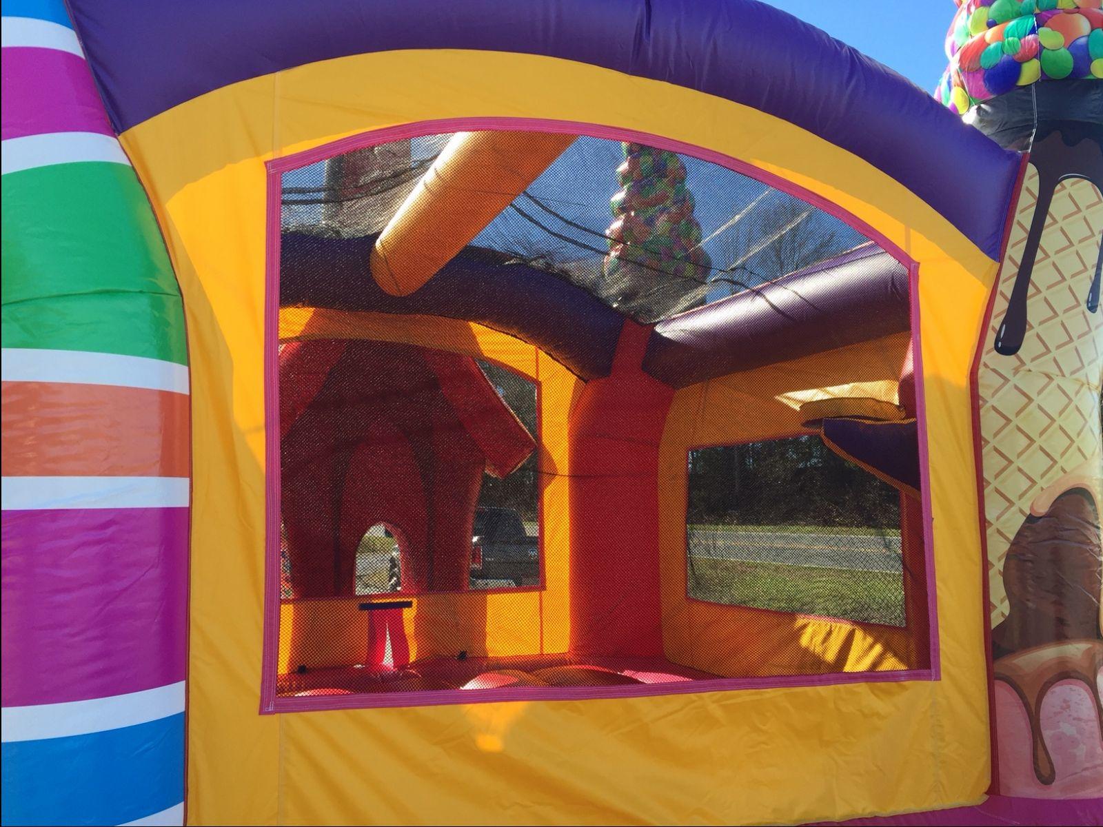 The Sugar Shack Bouncy House 15x15 - Jump around party rentals