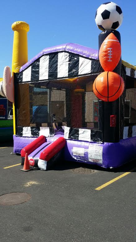 Deluxe Sports Bounce House - Jump around party rentals