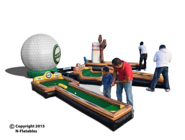 Inflatable Miniature Golf Course - Jump around party rentals