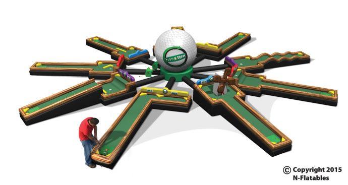Inflatable Miniature Golf Course - Jump around party rentals