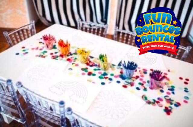 Coloring Station– Fun Activity for Kids Parties| Fun Bounces Rental in ...
