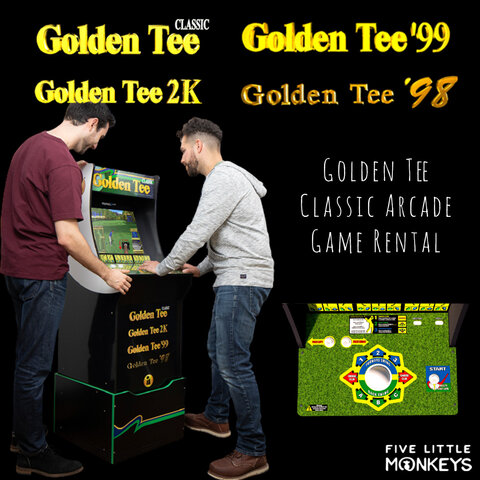 Golden Tee Classic Arcade Game Rental | Five Little Monkeys | Livonia, MI