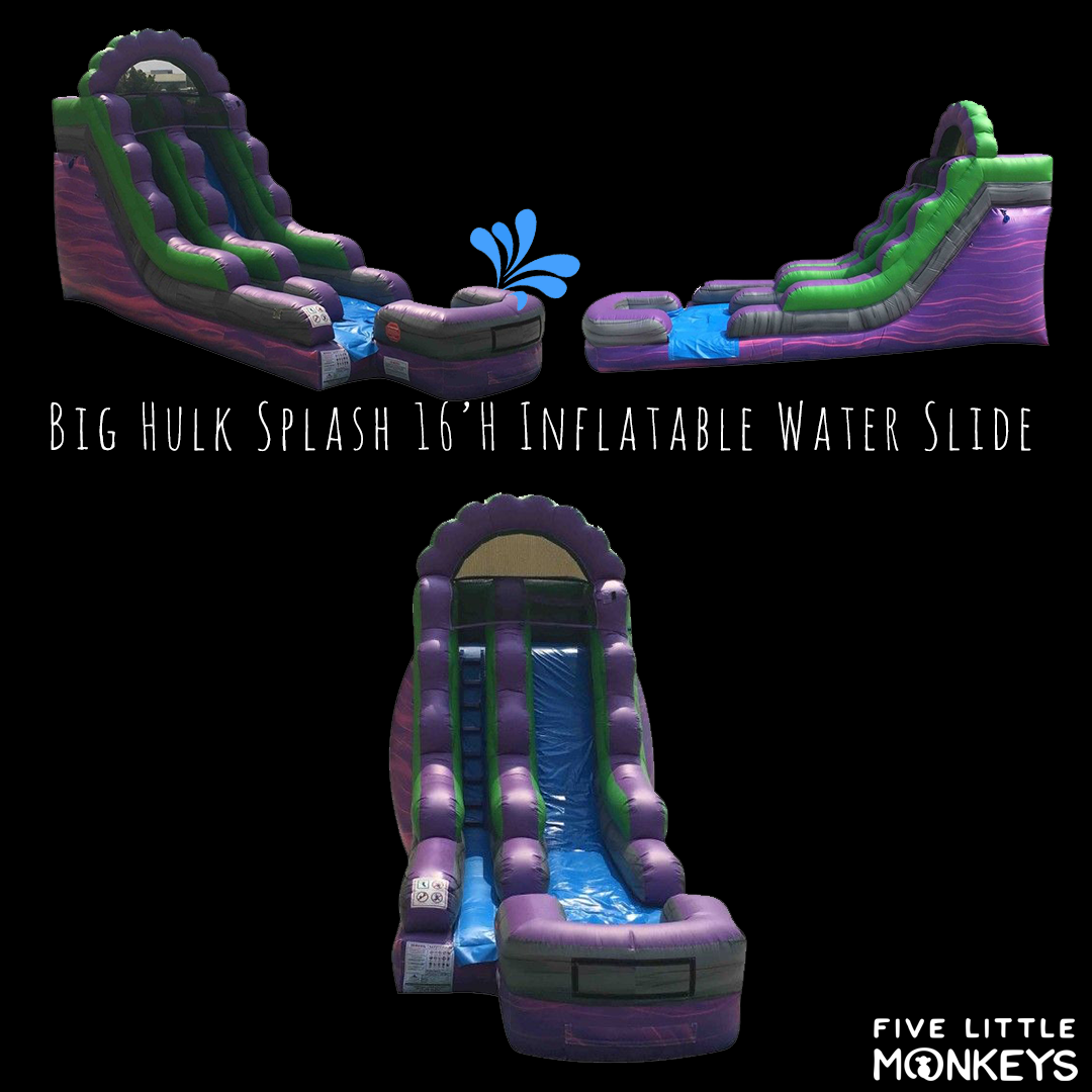 Big Hulk Splash 16'H Inflatable Water Slide Rental | Five Little ...